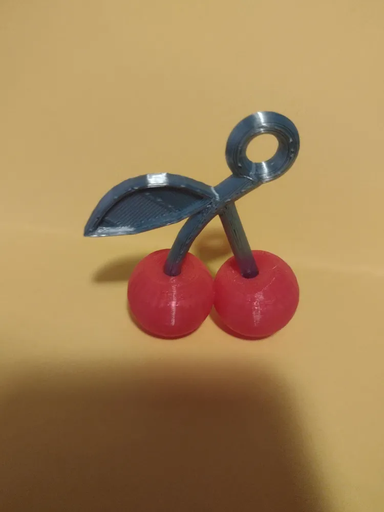 Cherry Keychain - Free 3D Print Model - MakerWorld