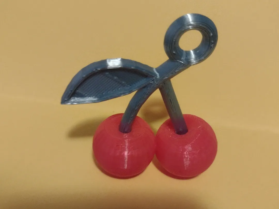 Cherry Keychain - Free 3D Print Model - MakerWorld