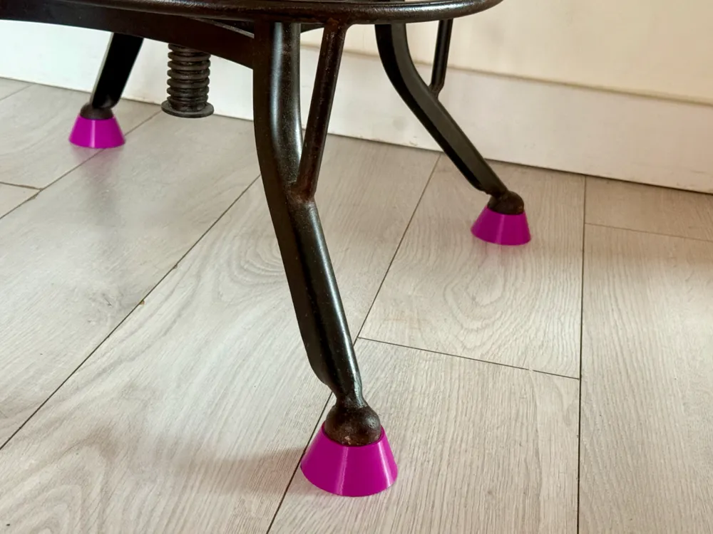 Parametric Round Furniture Riser/Lift or Rod Foot - Free 3D Print Model ...