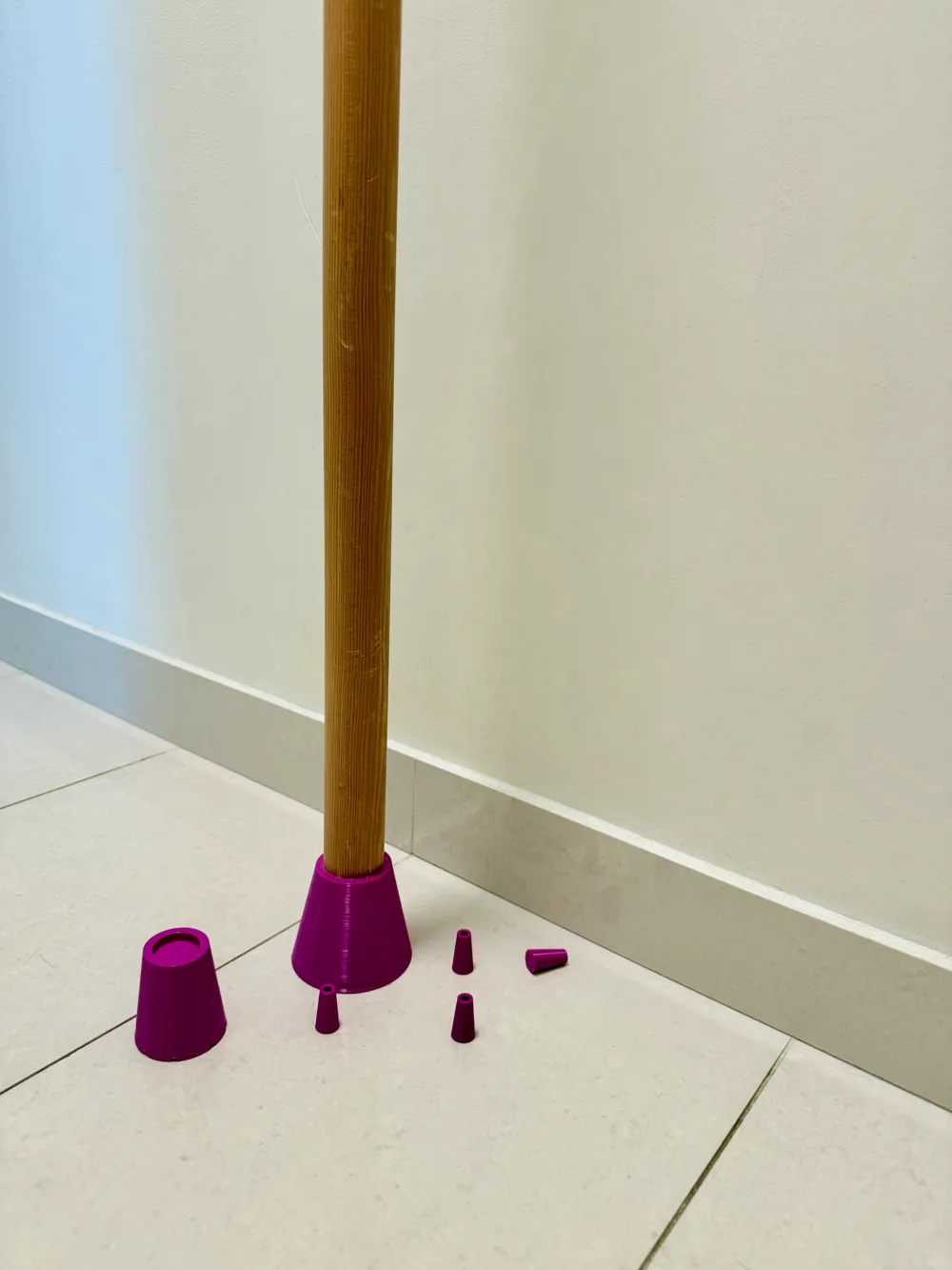 Parametric Round Furniture Riser/Lift or Rod Foot - Free 3D Print Model ...