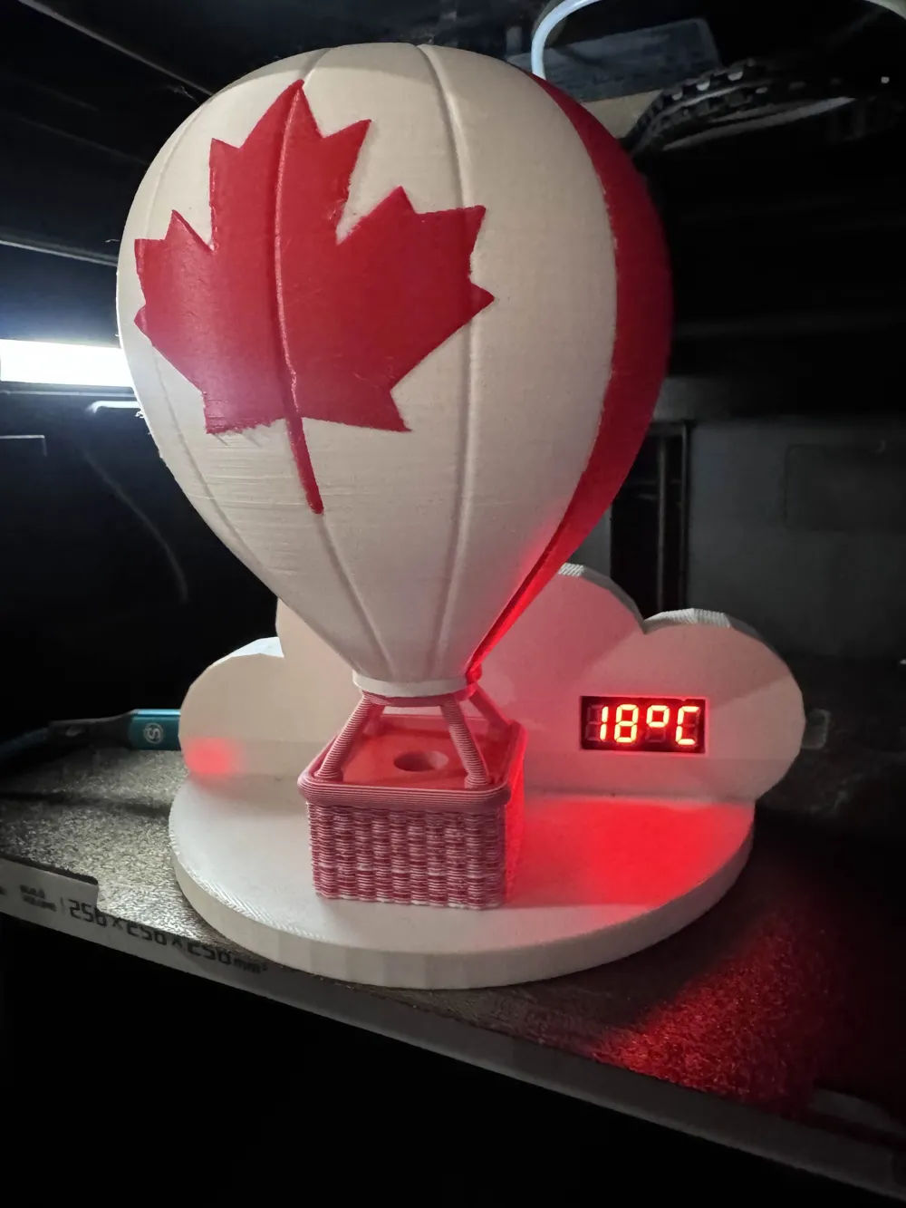 Canadian flag hot air balloon - Free 3D Print Model - MakerWorld