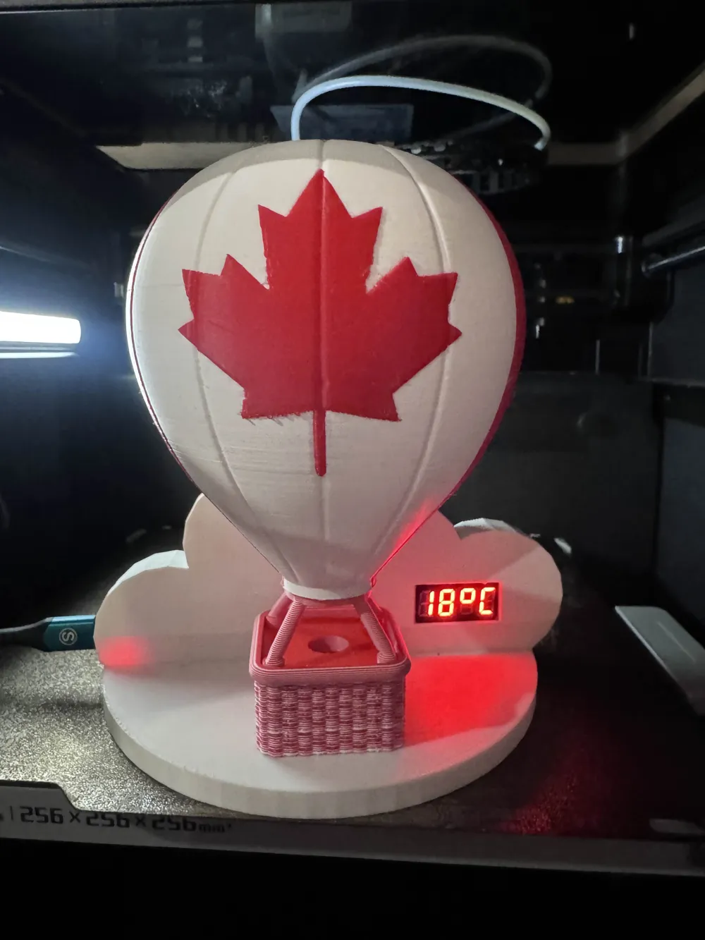 Canadian flag hot air balloon - Free 3D Print Model - MakerWorld