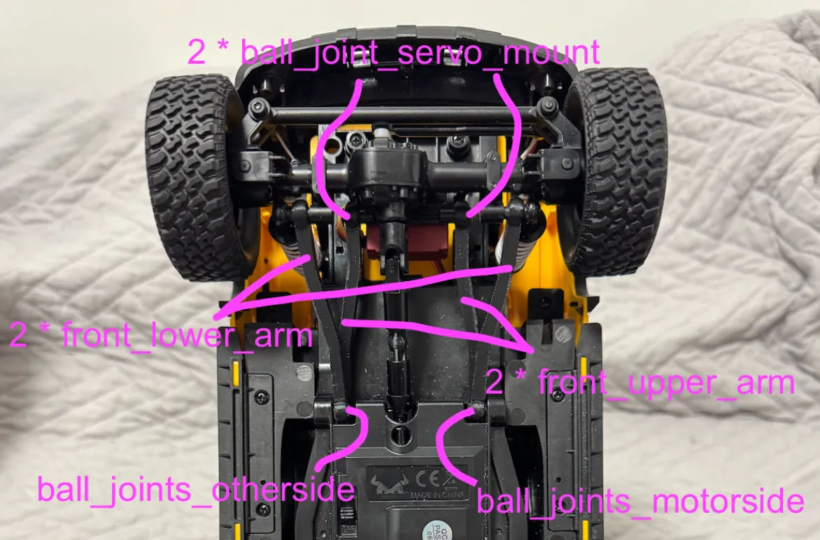 MN82 Front Suspension Full Ball Joint Conversion - Free 3D Print Model ...