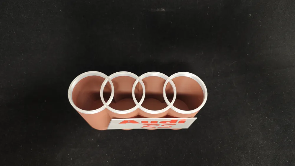 Audi Logo Pen Holder Desk Organizer Storage Box AUDI - Free 3D Print ...