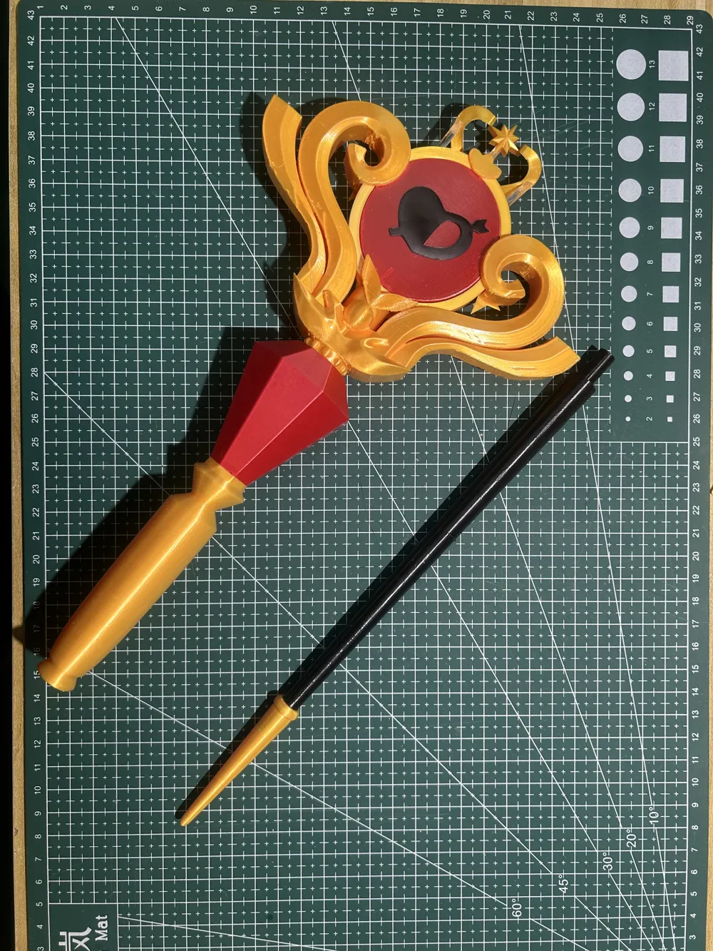 Houshou Marine - Magic Wand - Free 3D Print Model - MakerWorld