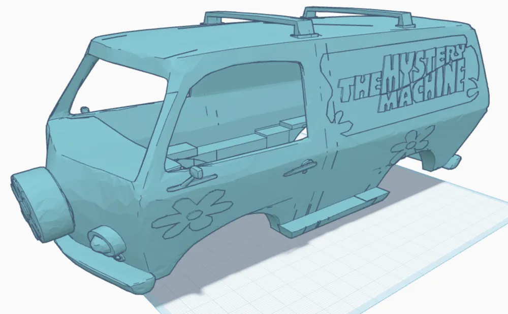 1:24 SCX24 Mystery Machine crawler body - Free 3D Print Model - MakerWorld