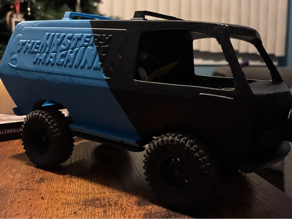 1:24 SCX24 Mystery Machine crawler body - Free 3D Print Model - MakerWorld