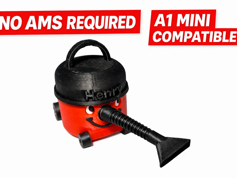 henry the hoover desktop toy - Free 3D Print Model - MakerWorld