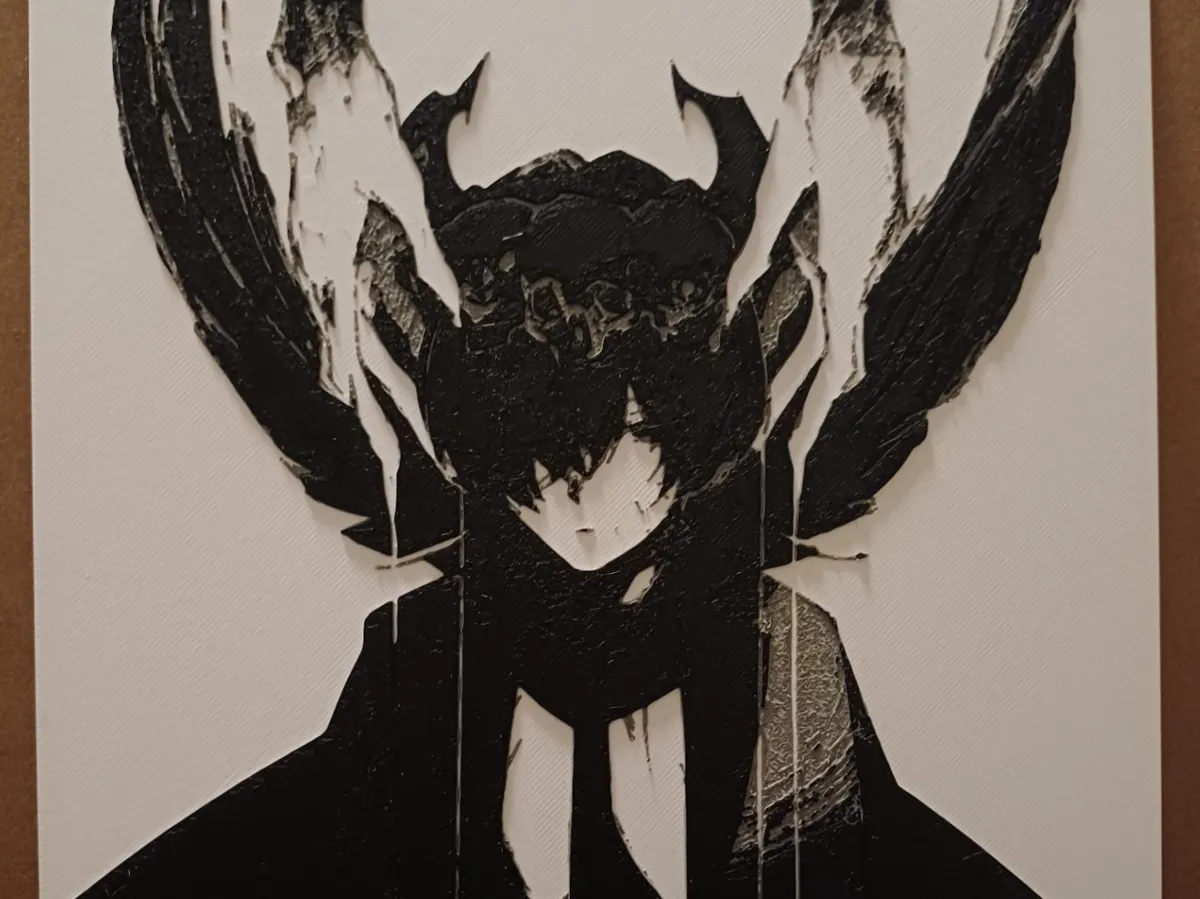 Dazai Osamu Bungo Stray Dogs Hueforge 200 x 200 - Modelo de impresión ...