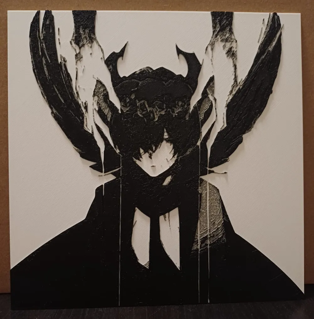 Dazai Osamu Bungo Stray Dogs Hueforge 200 x 200 - Modelo de impresión ...