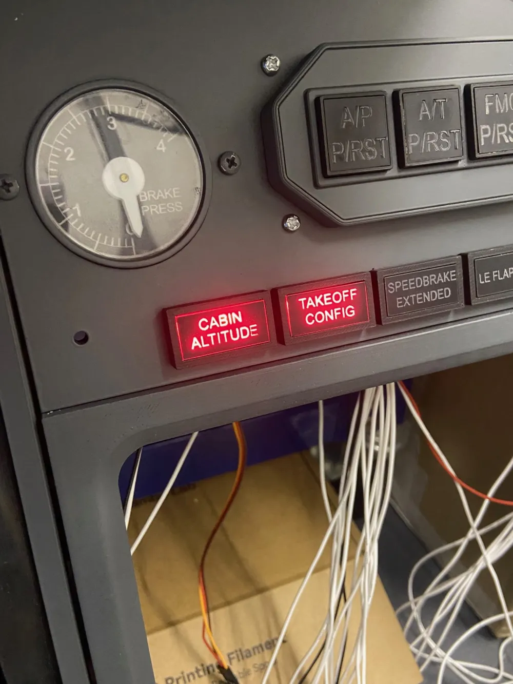 Boeing 737 Annunciator Main Instrument Panel - Free 3D Print Model ...