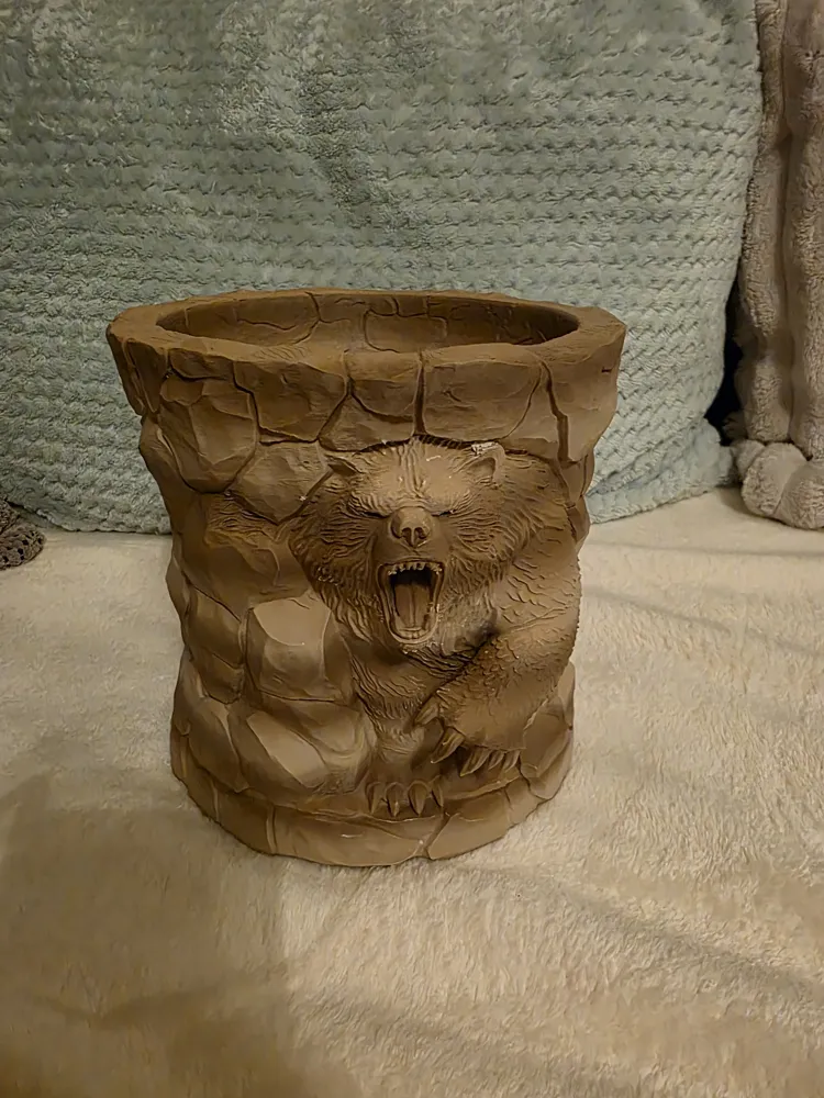 Plant Pot Bear - Free 3D Print Model - MakerWorld