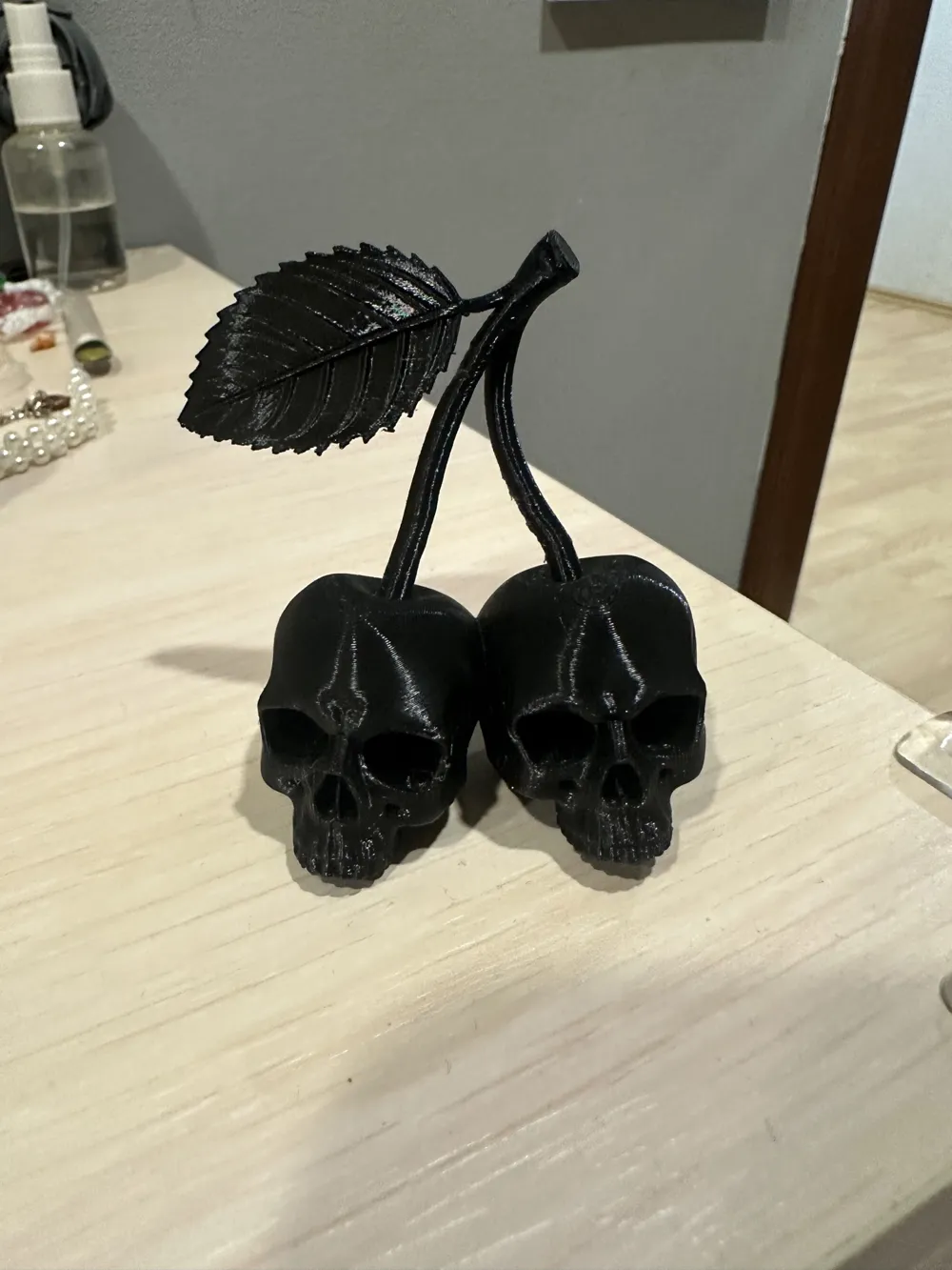 Сherry skull - Free 3D Print Model - MakerWorld