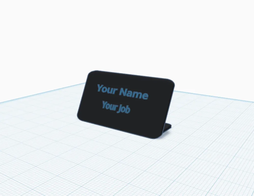Name Plate for desk, with new design! - Free 3D Print Model - MakerWorld