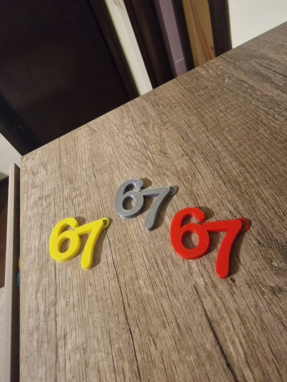 67 Keychain - Free 3D Print Model - MakerWorld