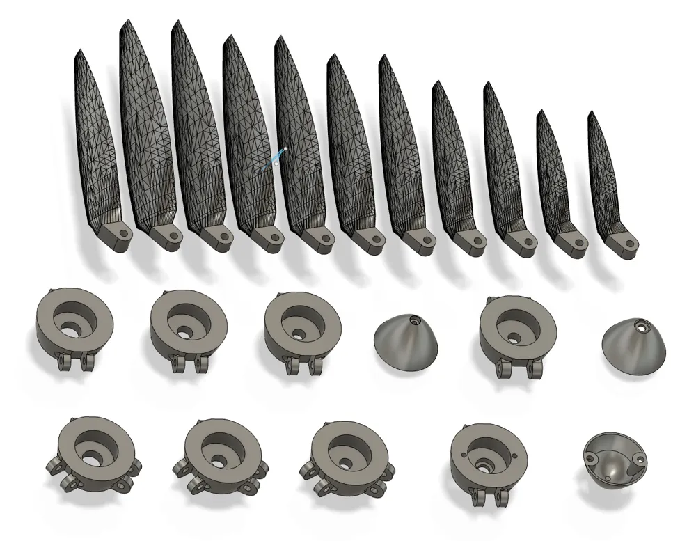 Folding Propeller for RC Planes - Free 3D Print Model - MakerWorld