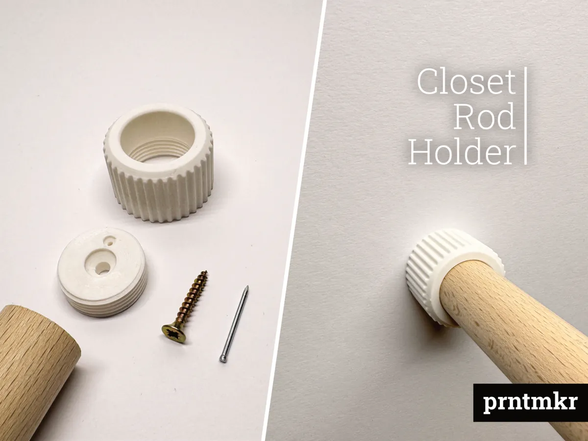 Closet Rod Holder - Build your own wardrobe - Free 3D Print Model ...