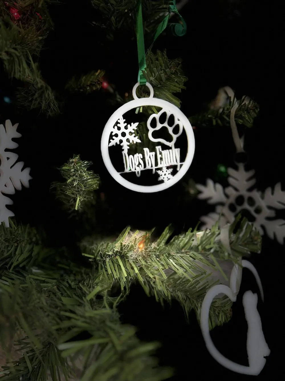 Snowflake Christmas Ornament Blank - Free 3D Print Model - MakerWorld