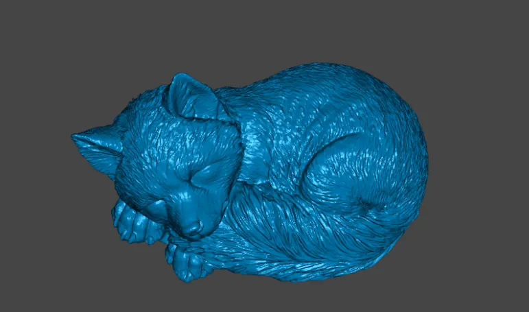 Scan 3D Renard endormi - Modèle d'Impression 3D Gratuit - MakerWorld