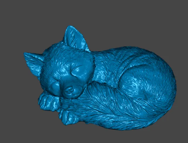 Scan 3D Renard endormi - Modèle d'Impression 3D Gratuit - MakerWorld