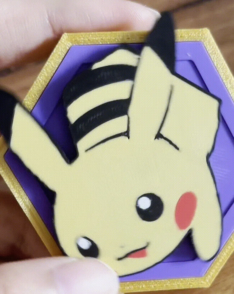 TCGP Pikachu Emblem - Free 3D Print Model - MakerWorld