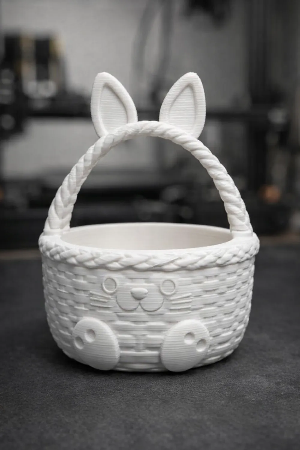 Bunny Basket – Cute Easter 3D Printable Basket - Free 3D Print Model - MakerWorld