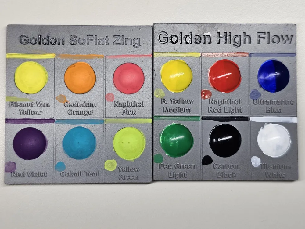Color palette for paint testing - Free 3D Print Model - MakerWorld