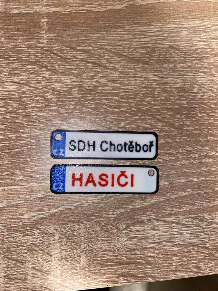 0.16mm, CZ License Plate - double-sided aligned - Free 3D Print Model ...