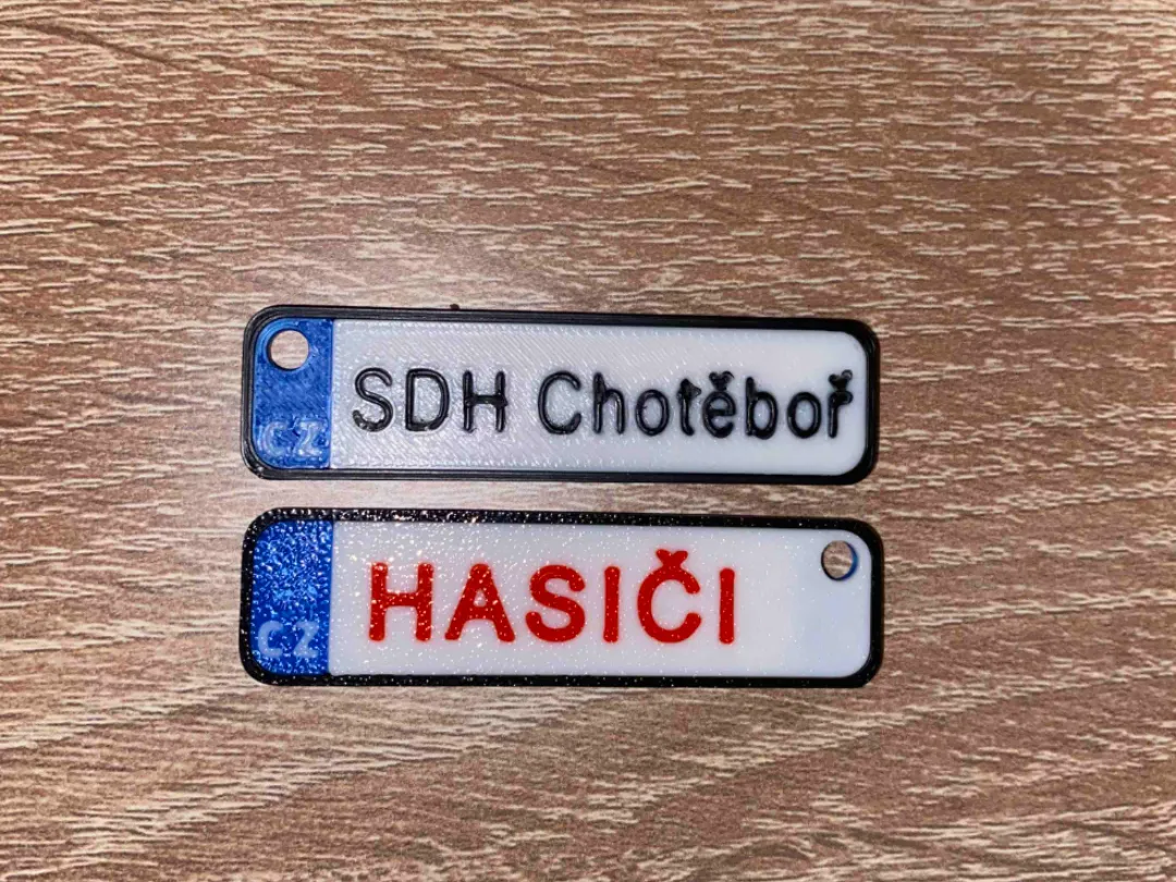 0.16mm, CZ License Plate - double-sided aligned - Free 3D Print Model ...