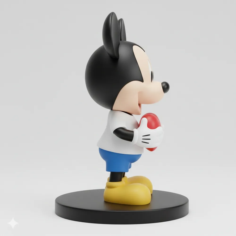Chibi Love Mickey Mouse - Valentine's Day - Free 3D Print Model ...