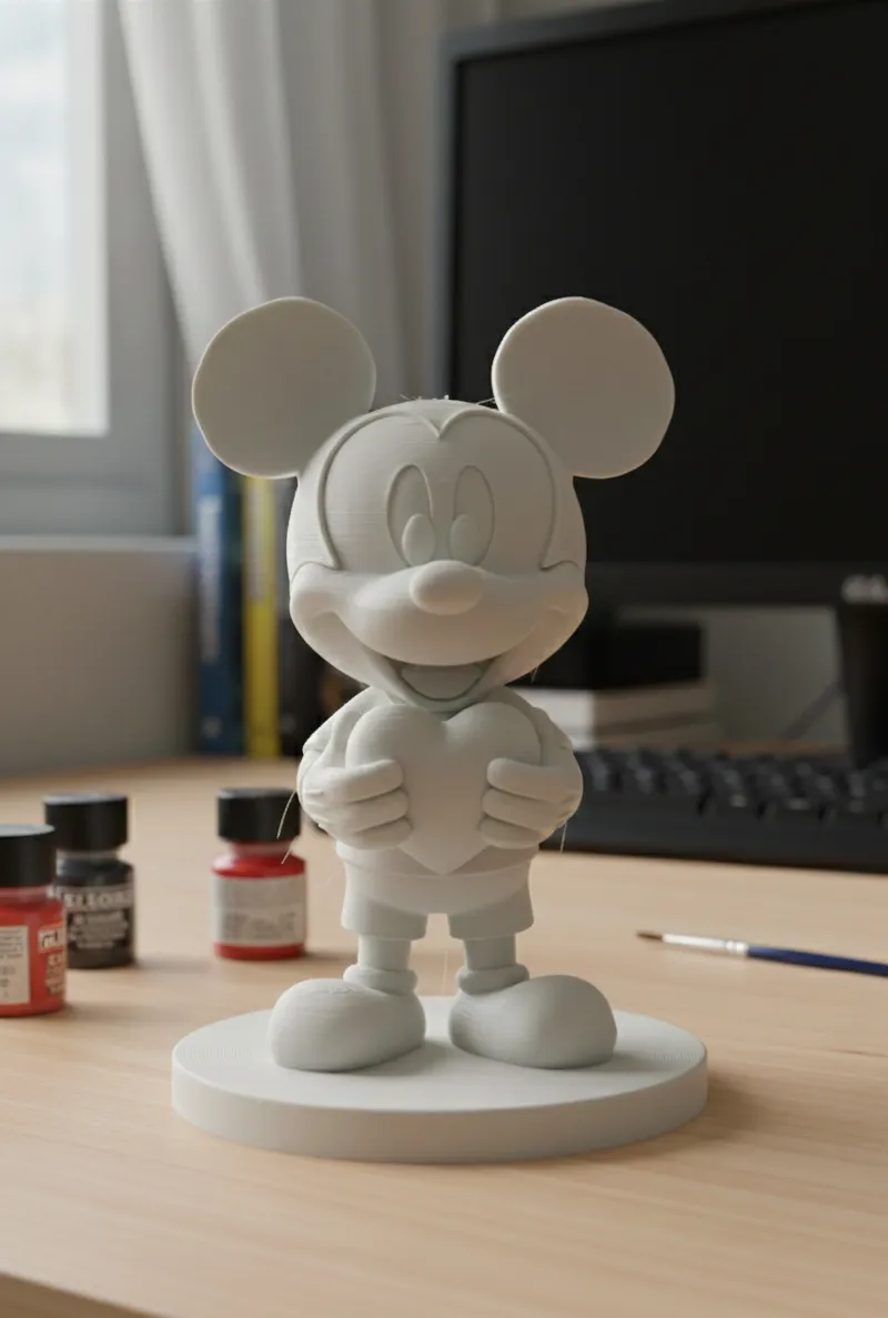 Chibi Love Mickey Mouse - Valentine's Day - Free 3D Print Model ...