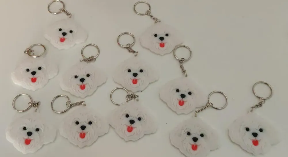 Bichón Maltés Keychain – Multi-Part (No AMS) - Modèle d'Impression 3D ...