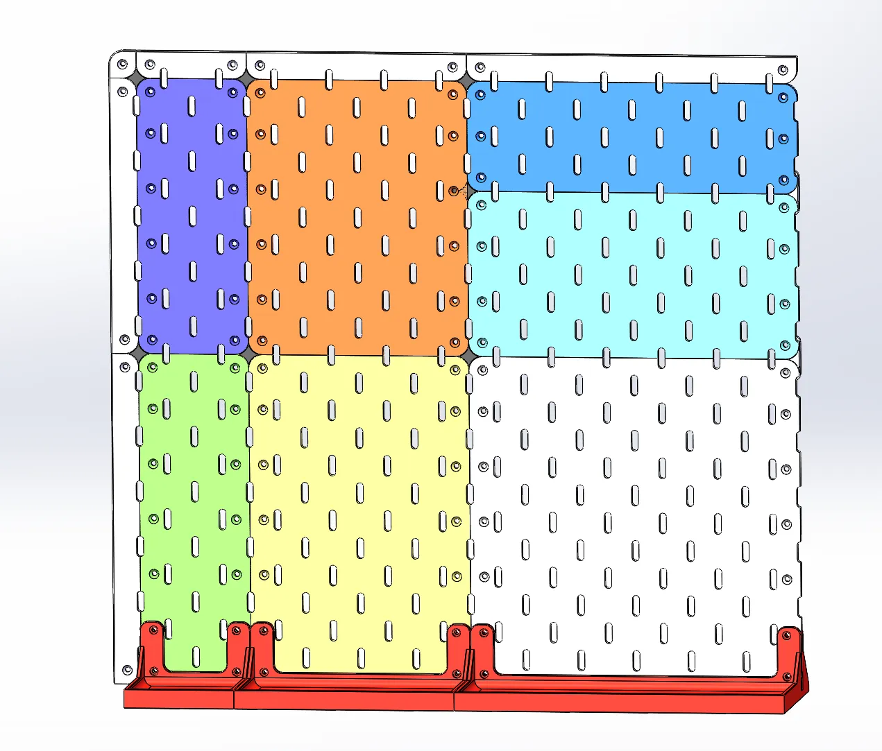 Pegboard Infinite Expansion - Desktop Version - IKEA Pegboard - Free 3D ...