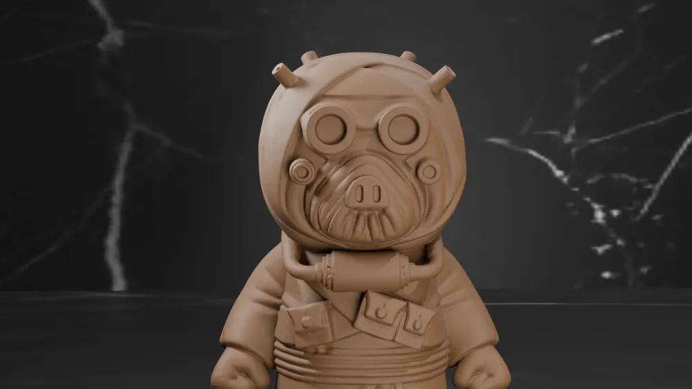 Star Wars - Tusken Raider - Chibi Style - Free 3D Print Model - MakerWorld