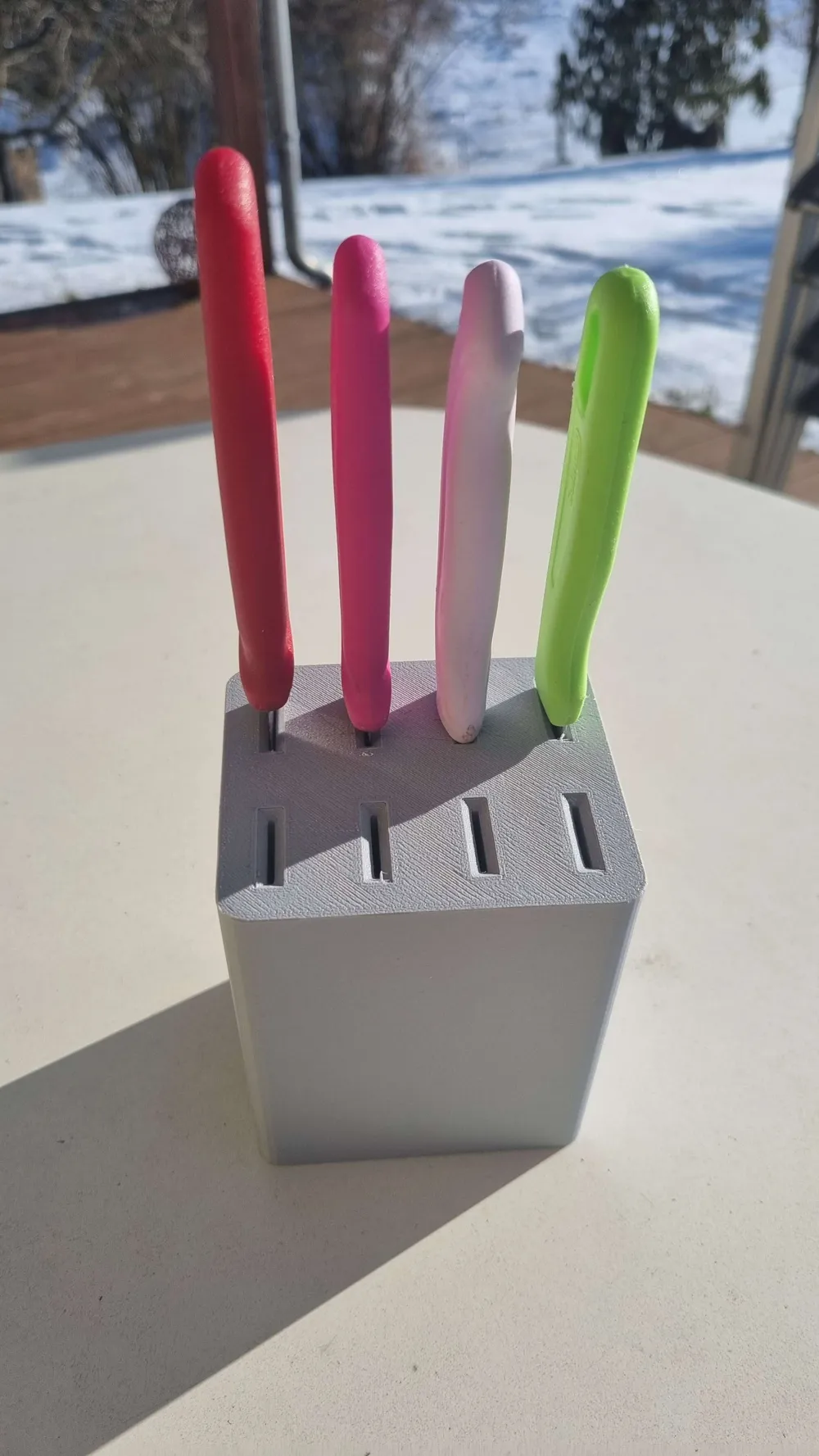 Gefro or Victorinox Knife Block - Knife Holder - Free 3D Print Model ...