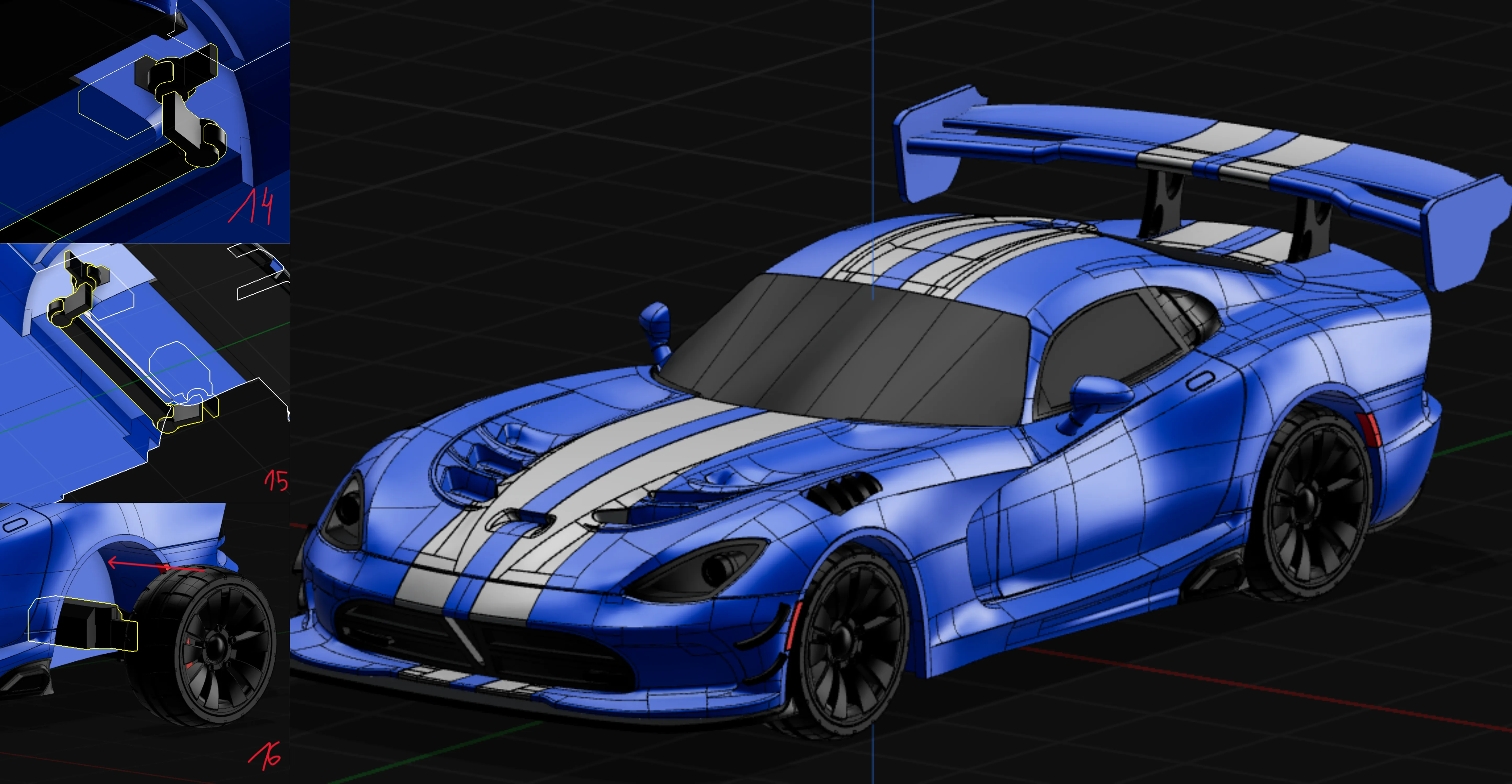 VIPER ACR 1:24 SCALE - Free 3D Print Model - MakerWorld