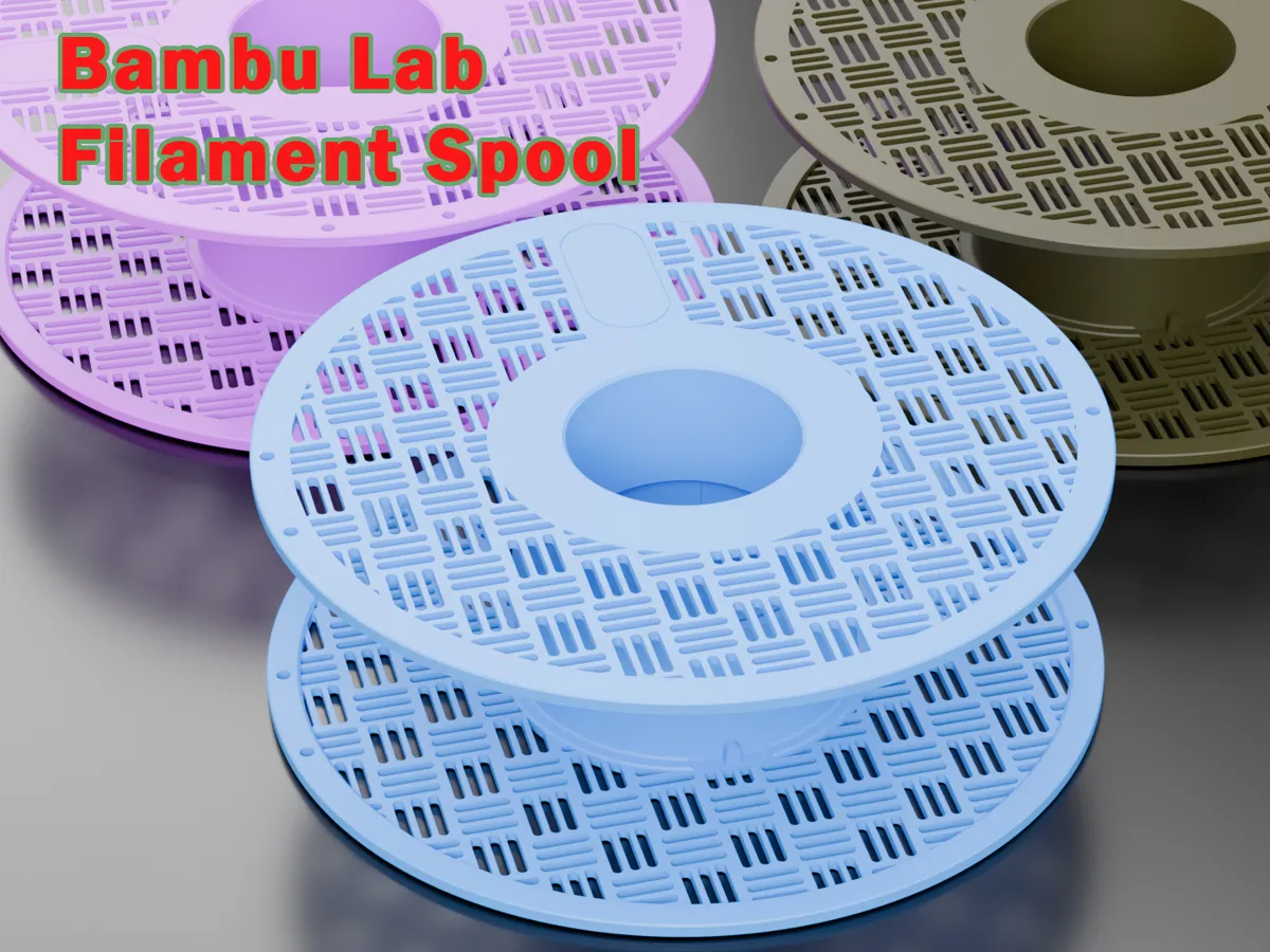 Bambu Lab Filament Spool | Original Size Replica - Free 3D Print Model ...