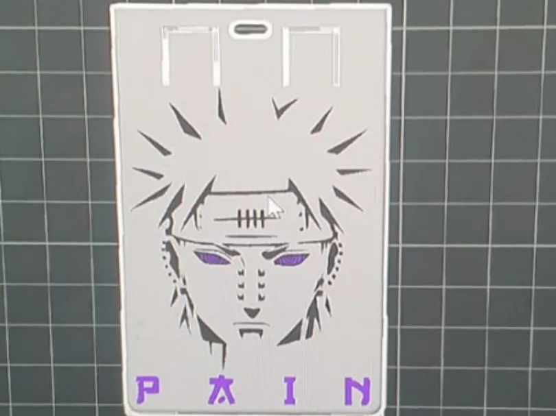Pain face badge holder - Free 3D Print Model - MakerWorld