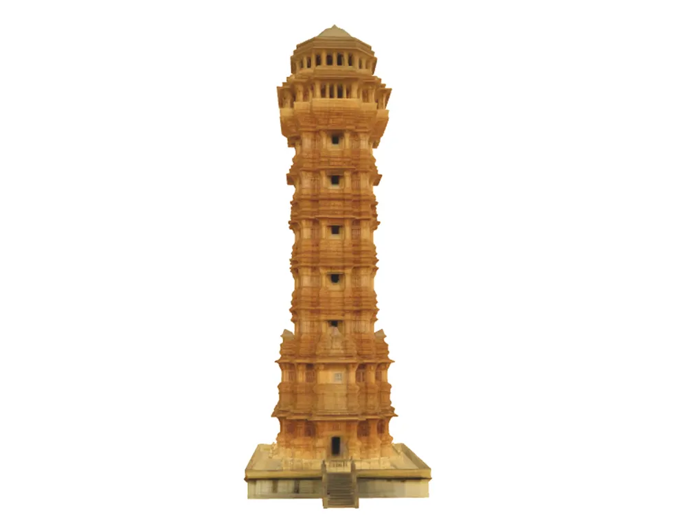 Victory Tower (Vijay Stambh) of Chittorgarh Fort - Free 3D Print Model ...