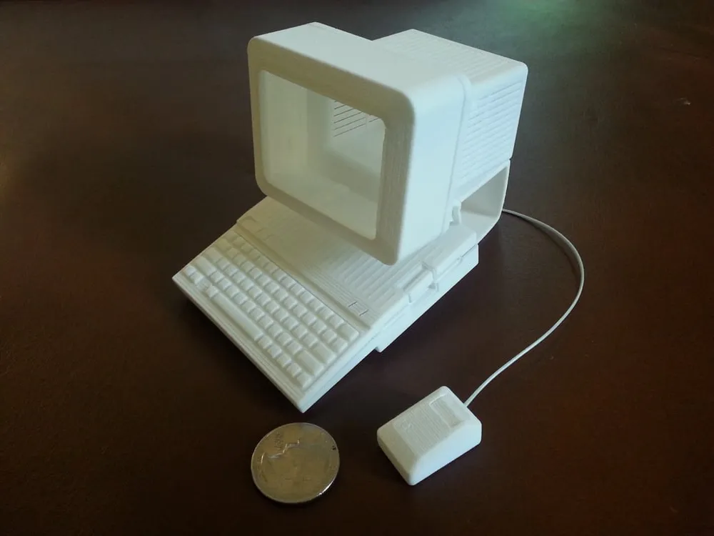 Apple IIc - 1:4 scale - flat - Free 3D Print Model - MakerWorld