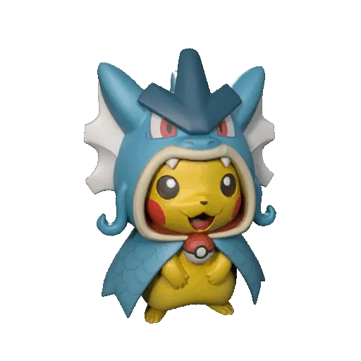 Pikachu with Gyarados cosplay - Free 3D Print Model - MakerWorld
