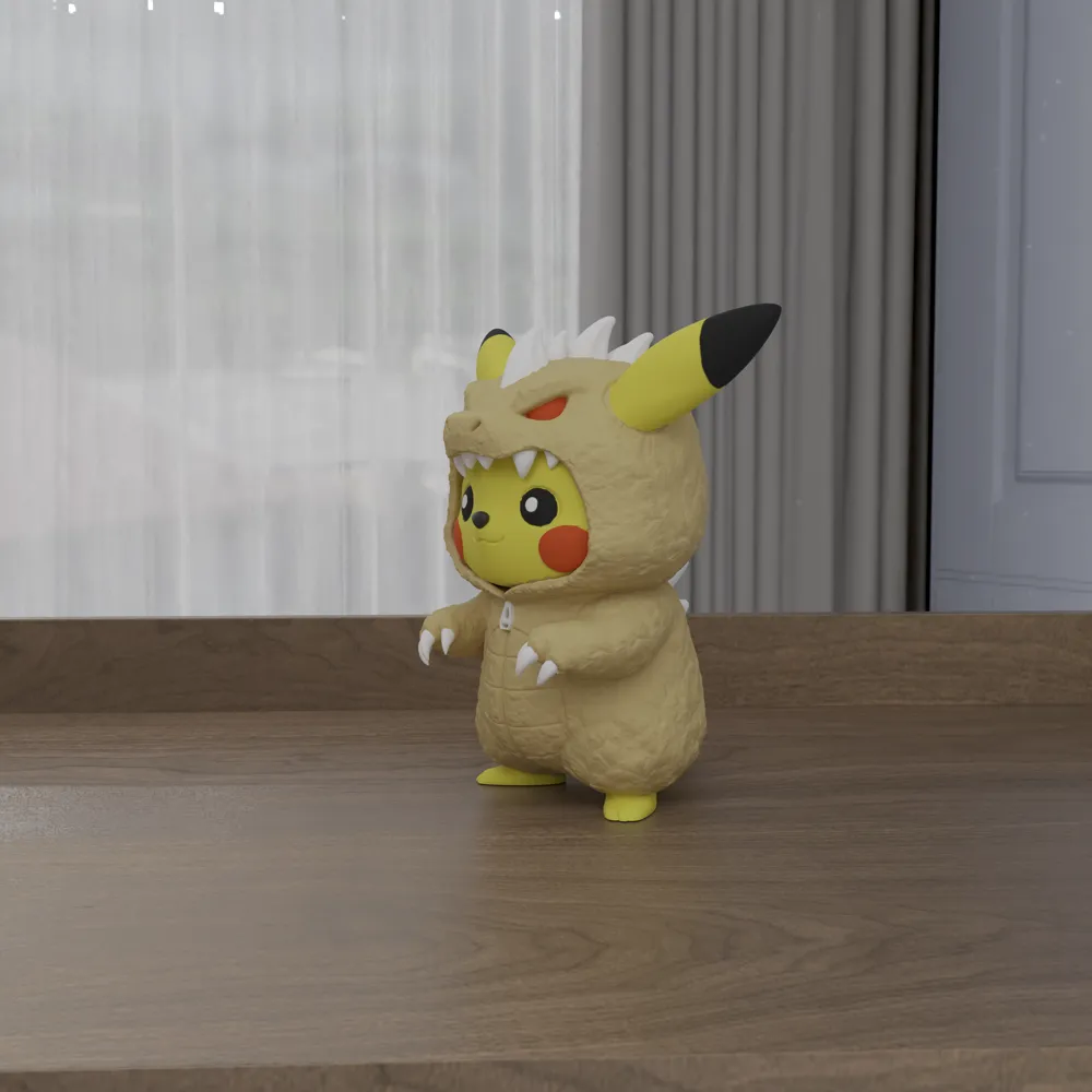 Godzilla Costume Pikachu - Free 3D Print Model - MakerWorld