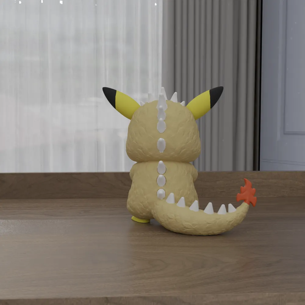Godzilla Costume Pikachu - Free 3D Print Model - MakerWorld