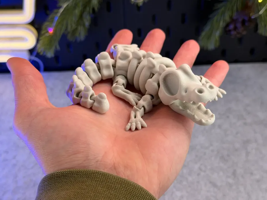 Skeleton Crocodile - Free 3D Print Model - MakerWorld