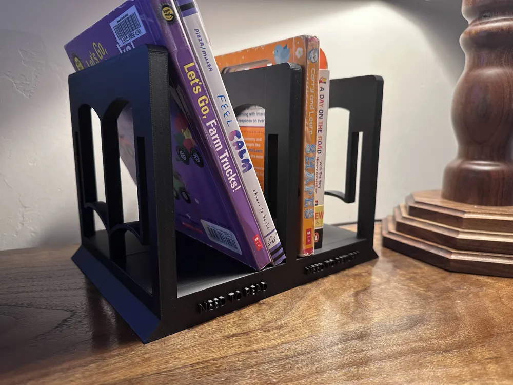 Book stand organizer - Free 3D Print Model - MakerWorld