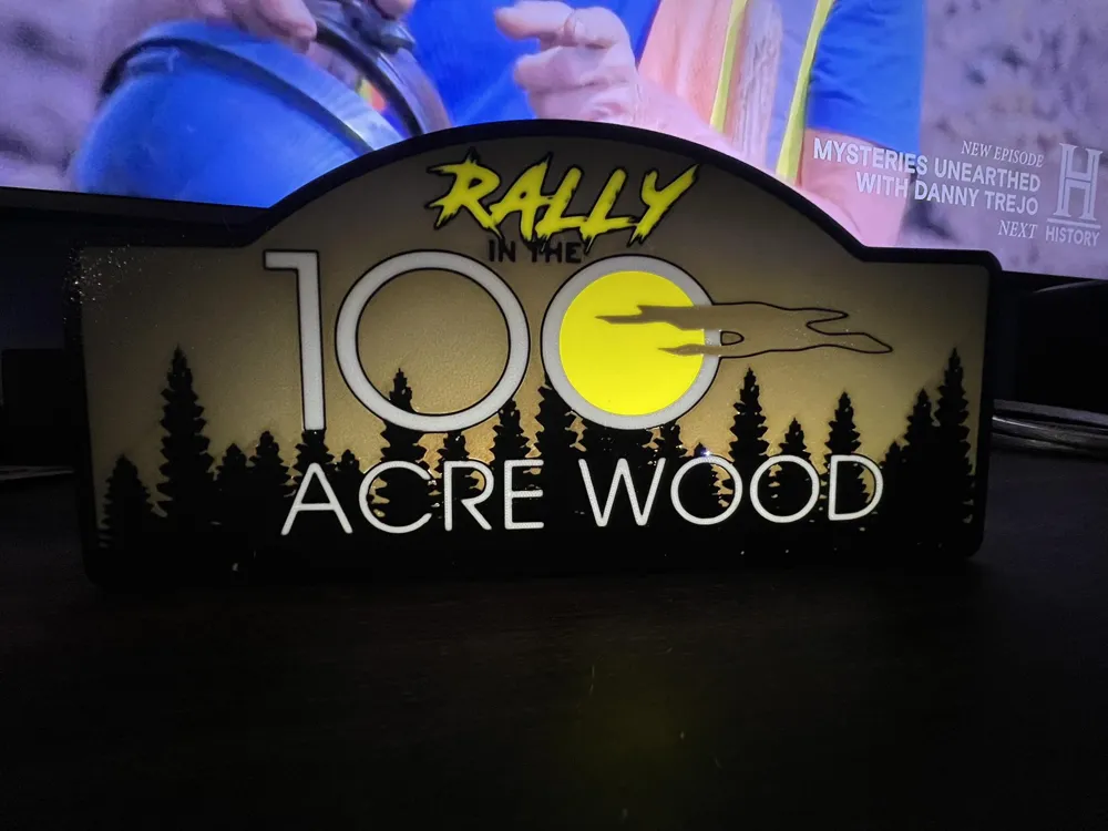 100 Acre Wood light box - Free 3D Print Model - MakerWorld