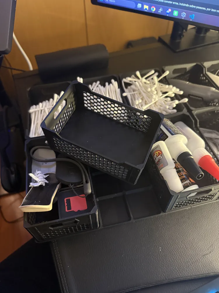 Gridfinity Honeycomb Storage Crate - Stackable Box - Free 3D Print ...