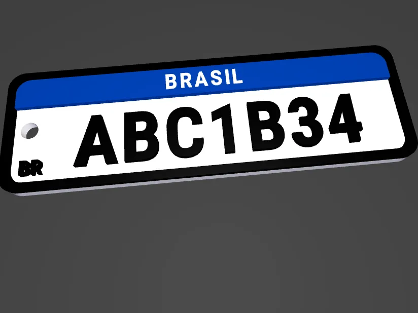 MERCOSUR-AUTOKENNZEICHEN – Kostenloses 3D-Druckmodell – MakerWorld