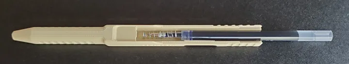 NEW SINGLE SPRING SLIDE ACTION PEN - Free 3D Print Model - MakerWorld