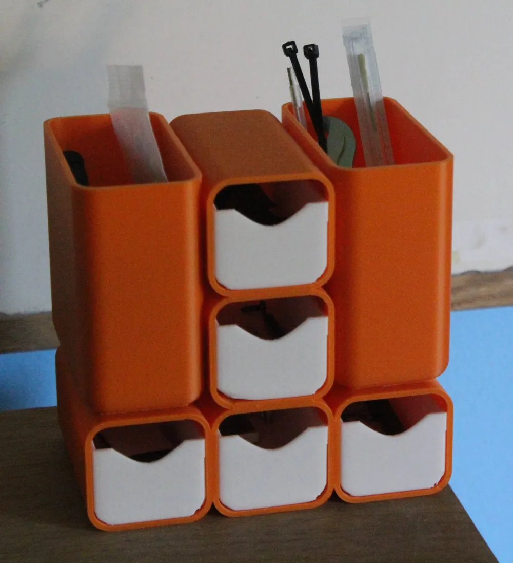 Desk Organizer with Drawers - Free 3D Print Model - MakerWorld